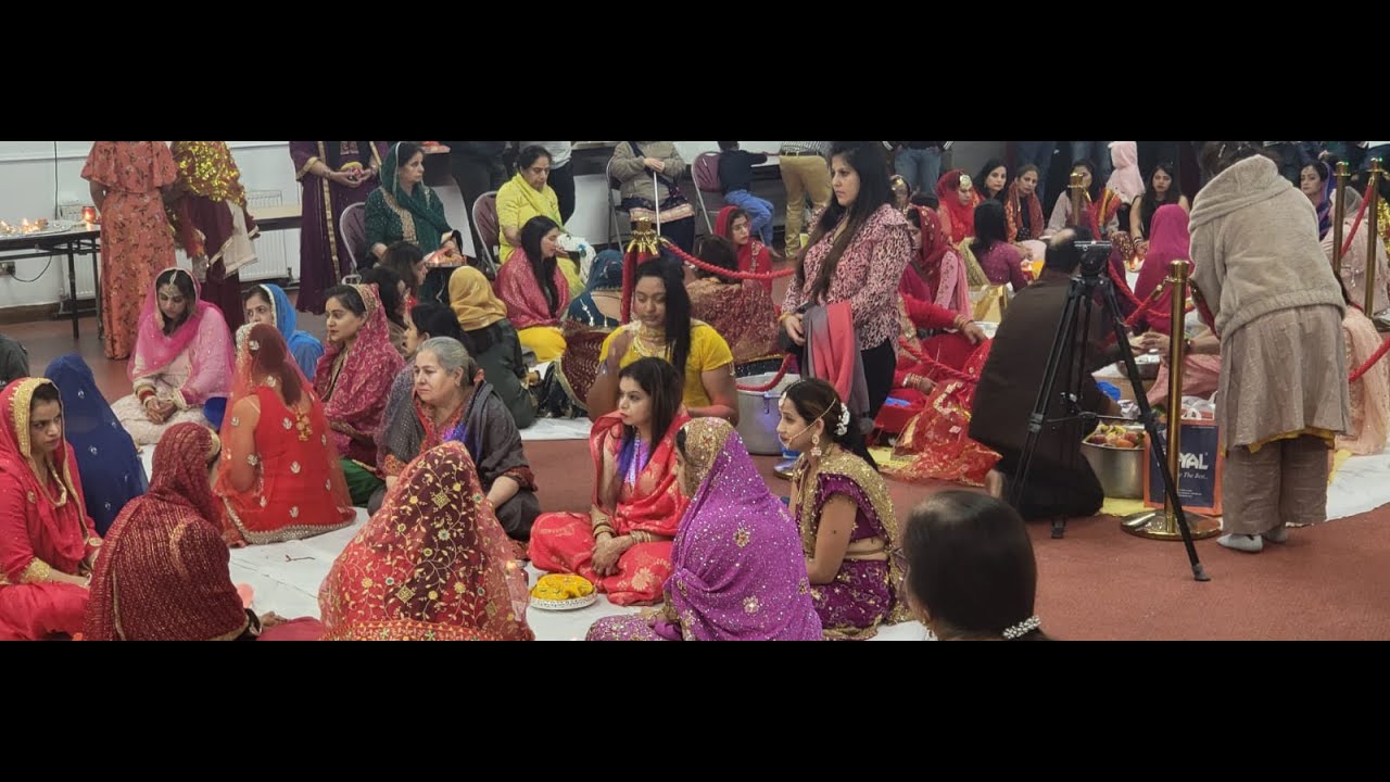 Karwa Chauth - Slough Hindu Mandir 2022 - YouTube