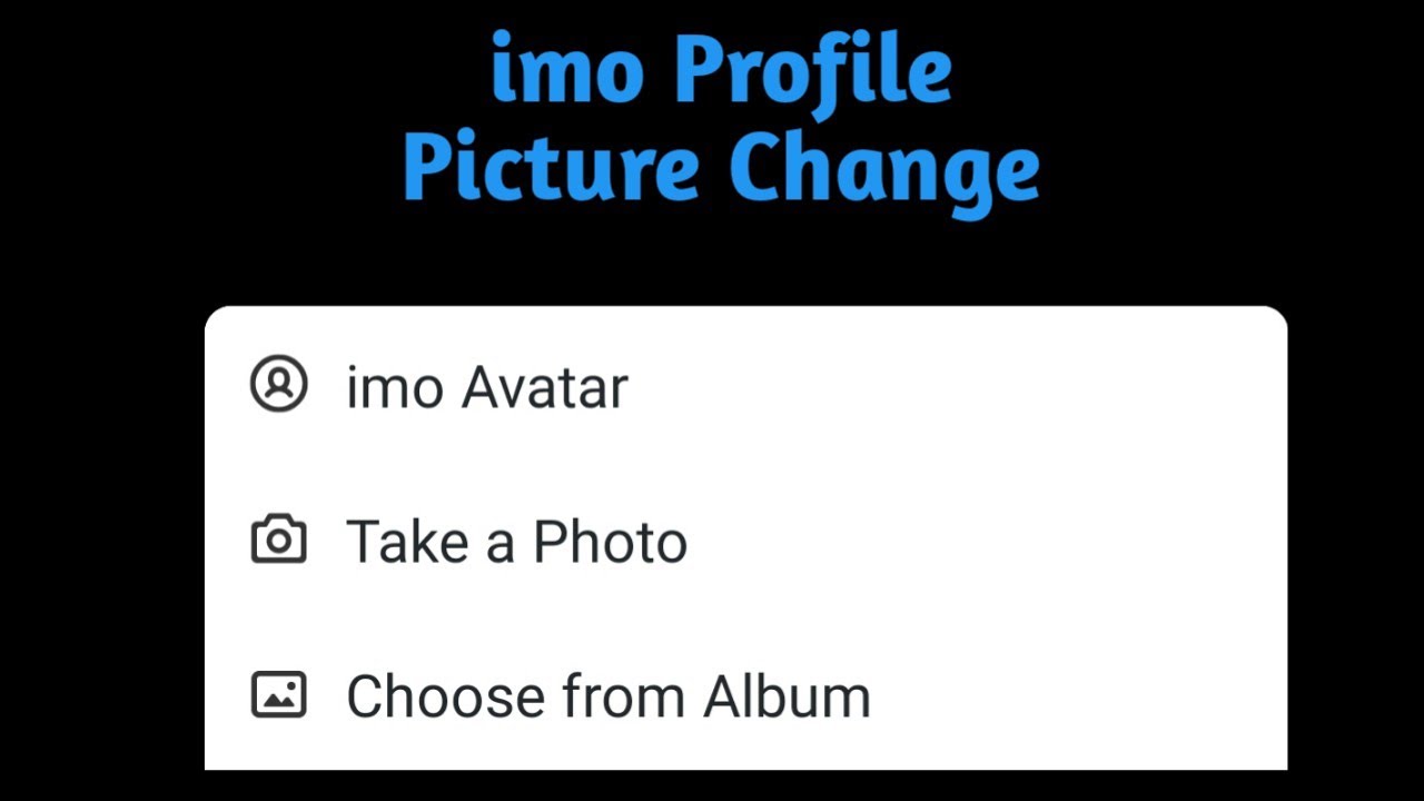 How To Change imo Profile Picture Change | imo Profile Picture kaise ...