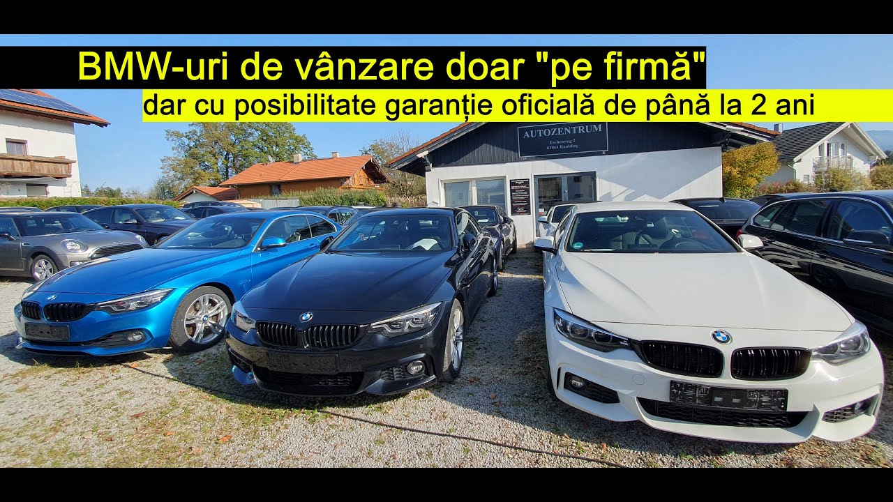 Parc auto cu BMW-uri de vânzare numai către persoane juridice. Să vedem ...