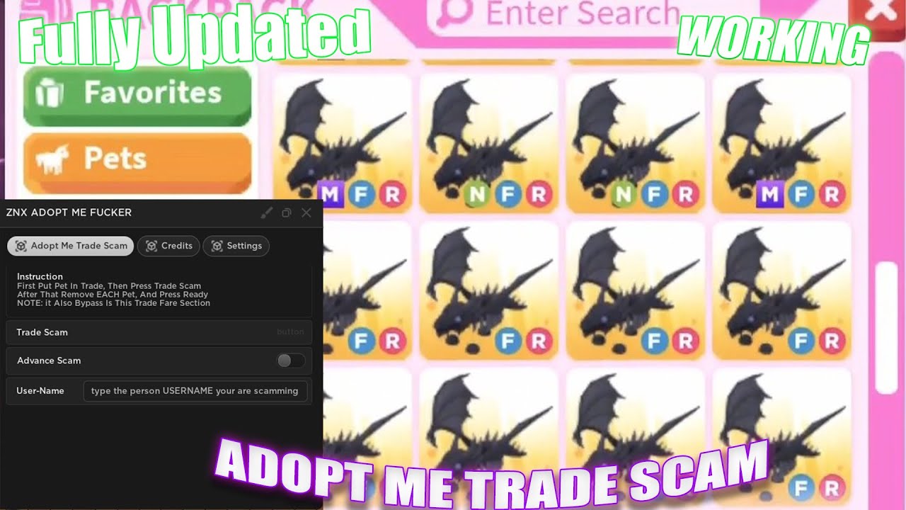 ADOPT ME TRADE SCAM SCRIPT | FIRST EVER EXTRA OP | ACCTUALLY WORKING ...