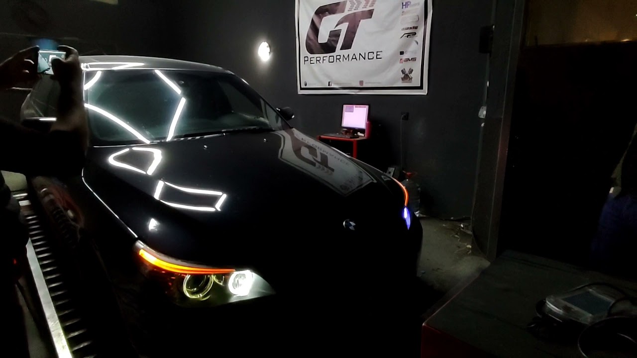 BMW 550I E60 DINAN Dyno 329whp - YouTube