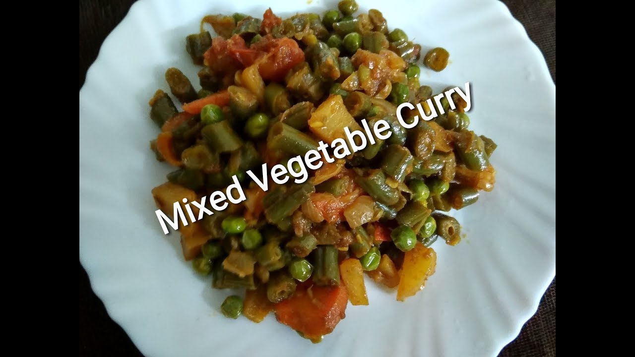 How to make Mixed Vegetable Curry / Subji For Chappathi / Indian Food ...