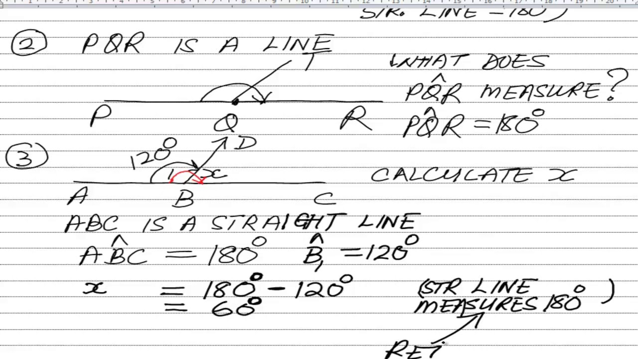 Geometry lesson 1 Straight line - YouTube