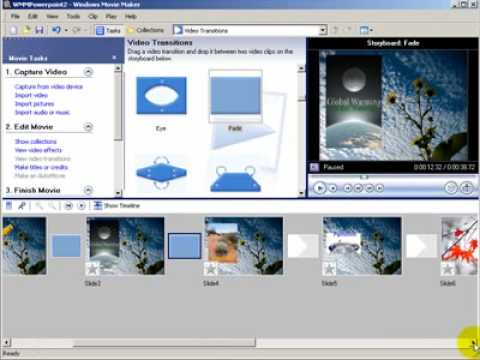 Using PowerPoint Slides In Windows Movie Maker Part 2 - YouTube
