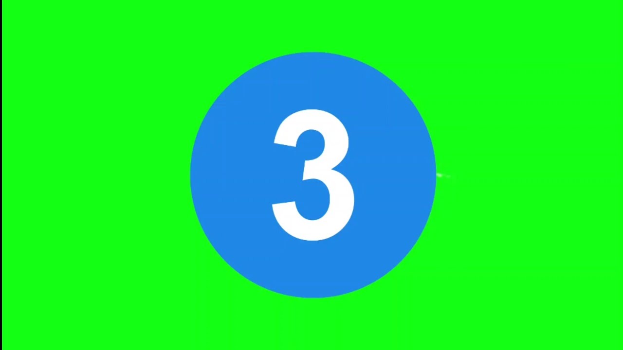 3 Seconds Countdown Green Screen Effect || Green Screen Effect - YouTube