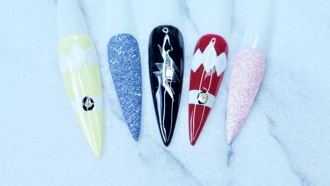 HOW TO: Power Ranger Nails ♥︎ - YouTube