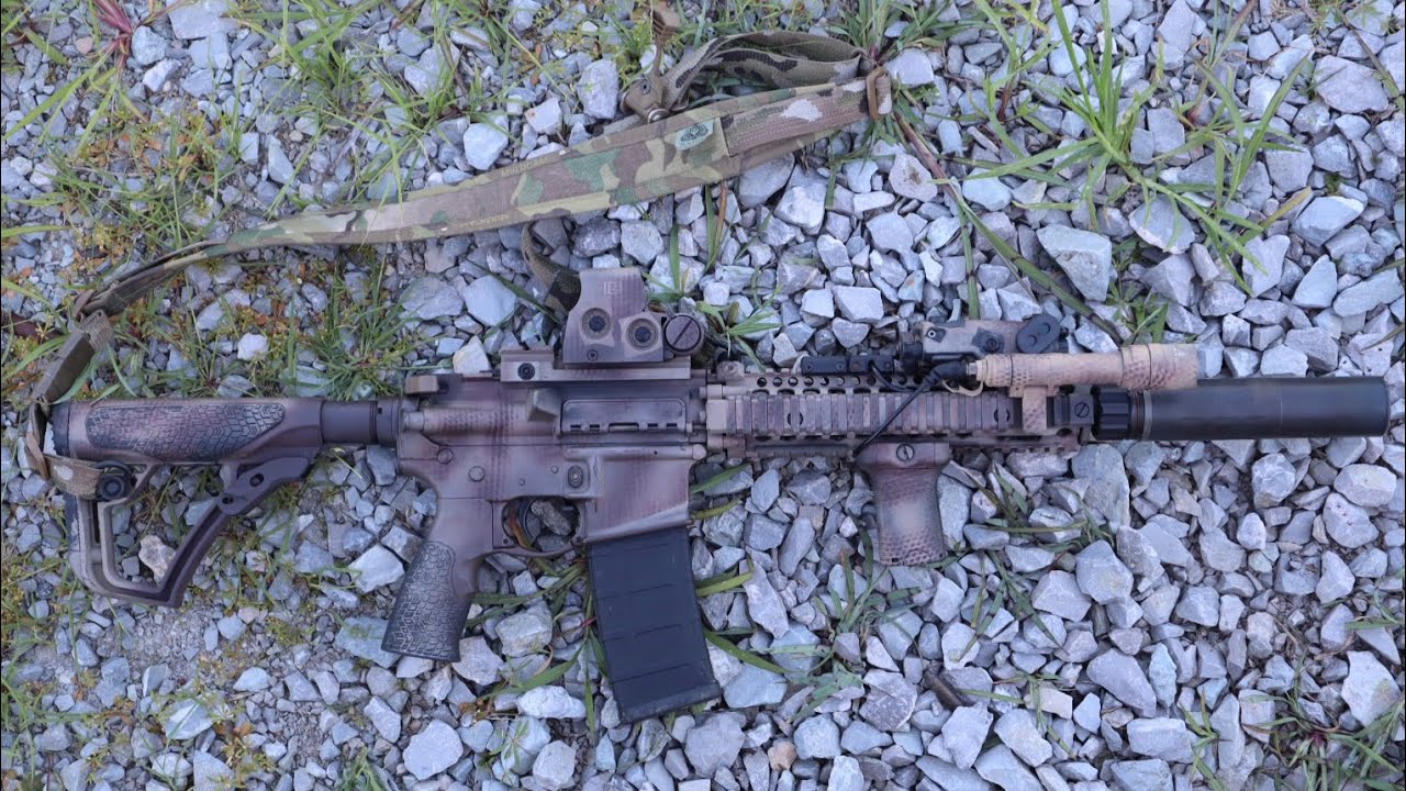 MK18 Part 2 with Gemtech suppressed bolt carrier. - YouTube