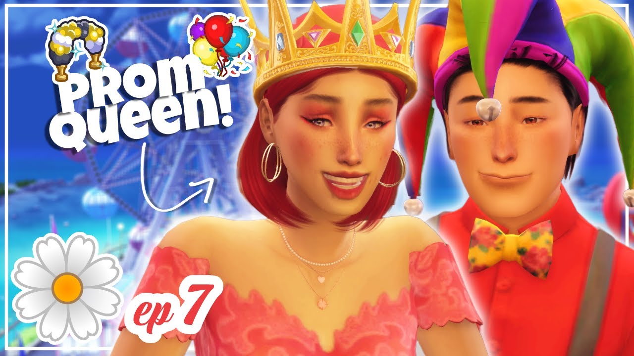 we are PROM QUEEN!?👑 SIMS IN BLOOM CHALLENGE! 🌹 Rose #7 - YouTube