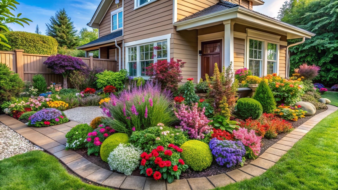 Small Space, Big Impact: Unique Corner Flower Beds - YouTube