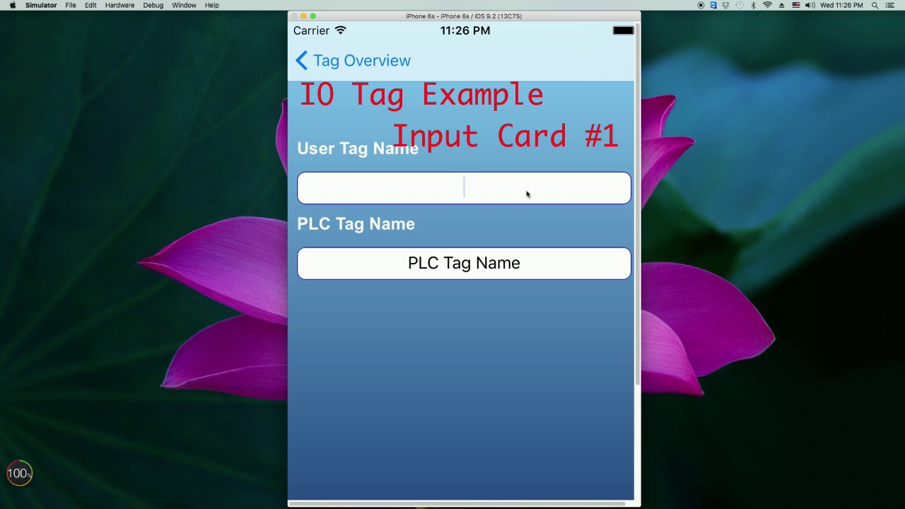 Real Time Communication with AB PLC with iPhone, iPad Demo(PLC Tag Exp ...