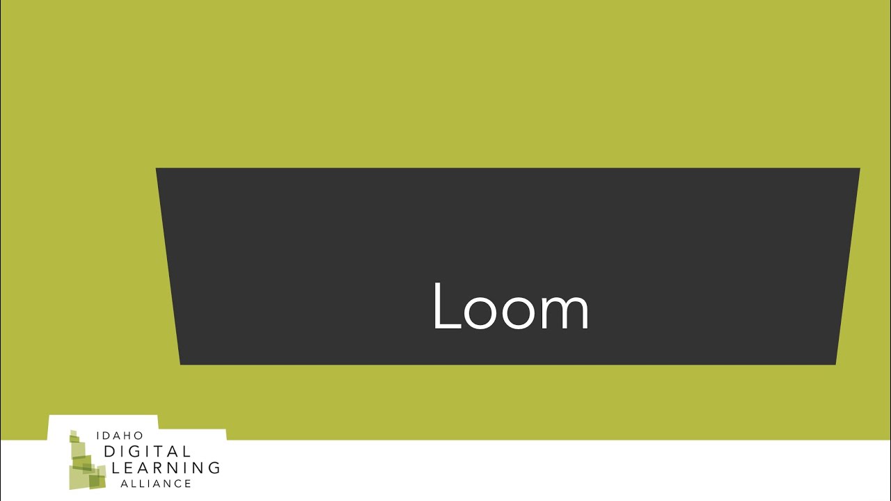 Using Loom in Your Online Classroom - YouTube