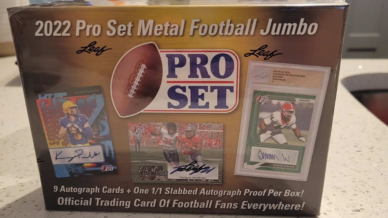 2022 Pro Set Metal Football Jumbo Box Round 2 - YouTube