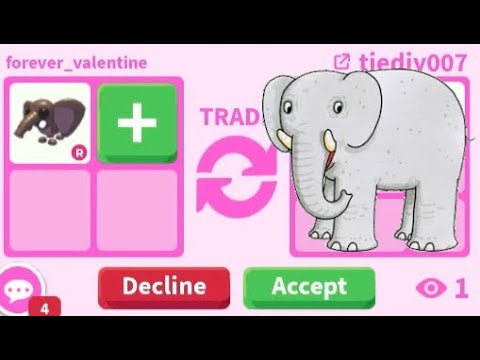Trading Bush Elephant in Adopt Me! - YouTube