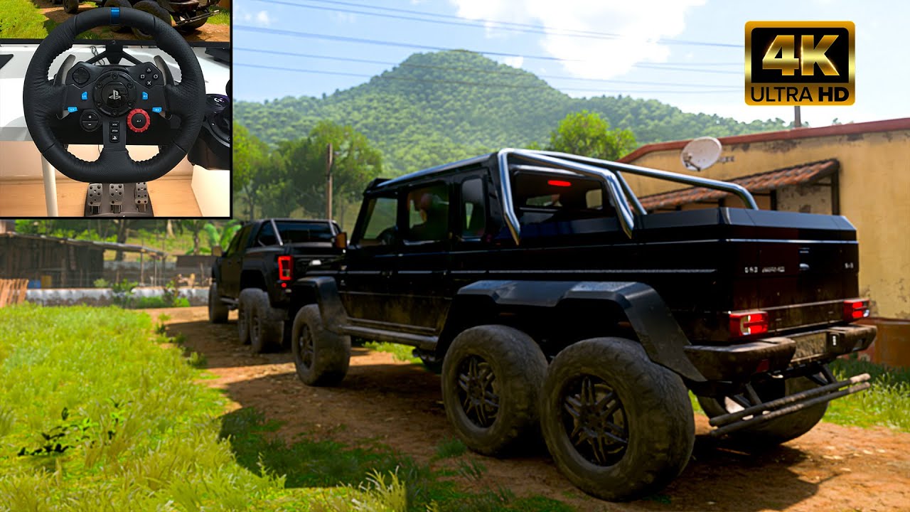 Mercedes G63 AMG OFFROAD CONVOY - Forza Horizon 5 | Logitech g29 4K ...