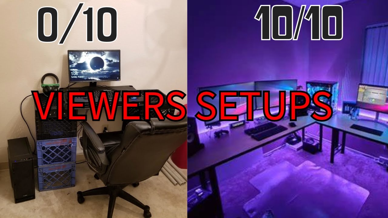 REACTING TO VIEWERS SETUPS - YouTube