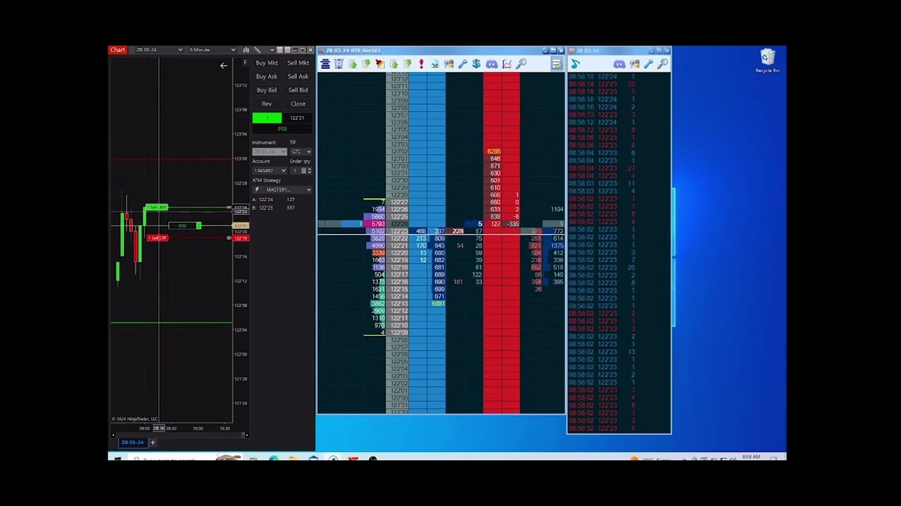 JIGSAW DEPTH OF MARKET (DOM)x NINJATRADER 8 Practice - YouTube