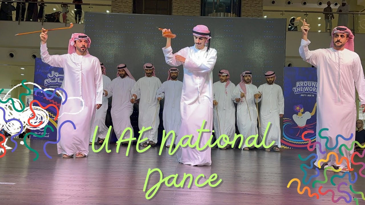 UAE National Dance |Ayyala Emirati Traditional Dance|Life In UAE ️ ...