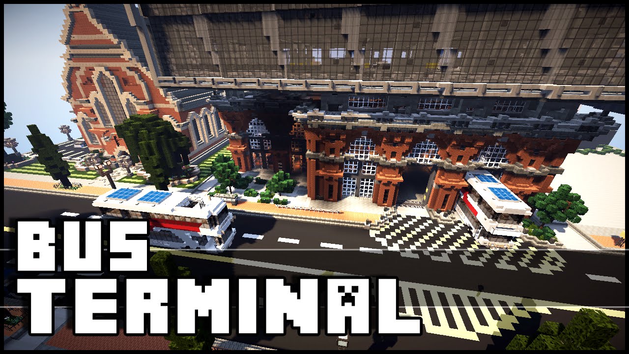 Minecraft - Bus Terminal - YouTube