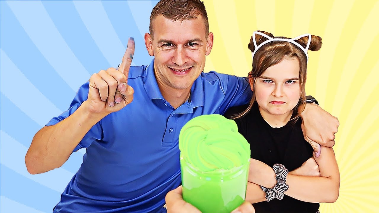 FIX THIS SLIME CHALLENGE! DAD vs DAUGHTER | JKrew - YouTube