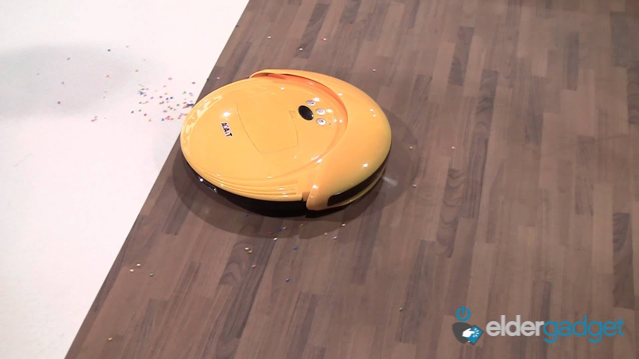 Agait E-Clean EC01 Robot Vacuum Cleaner - ElderGadget CES 2012 - YouTube