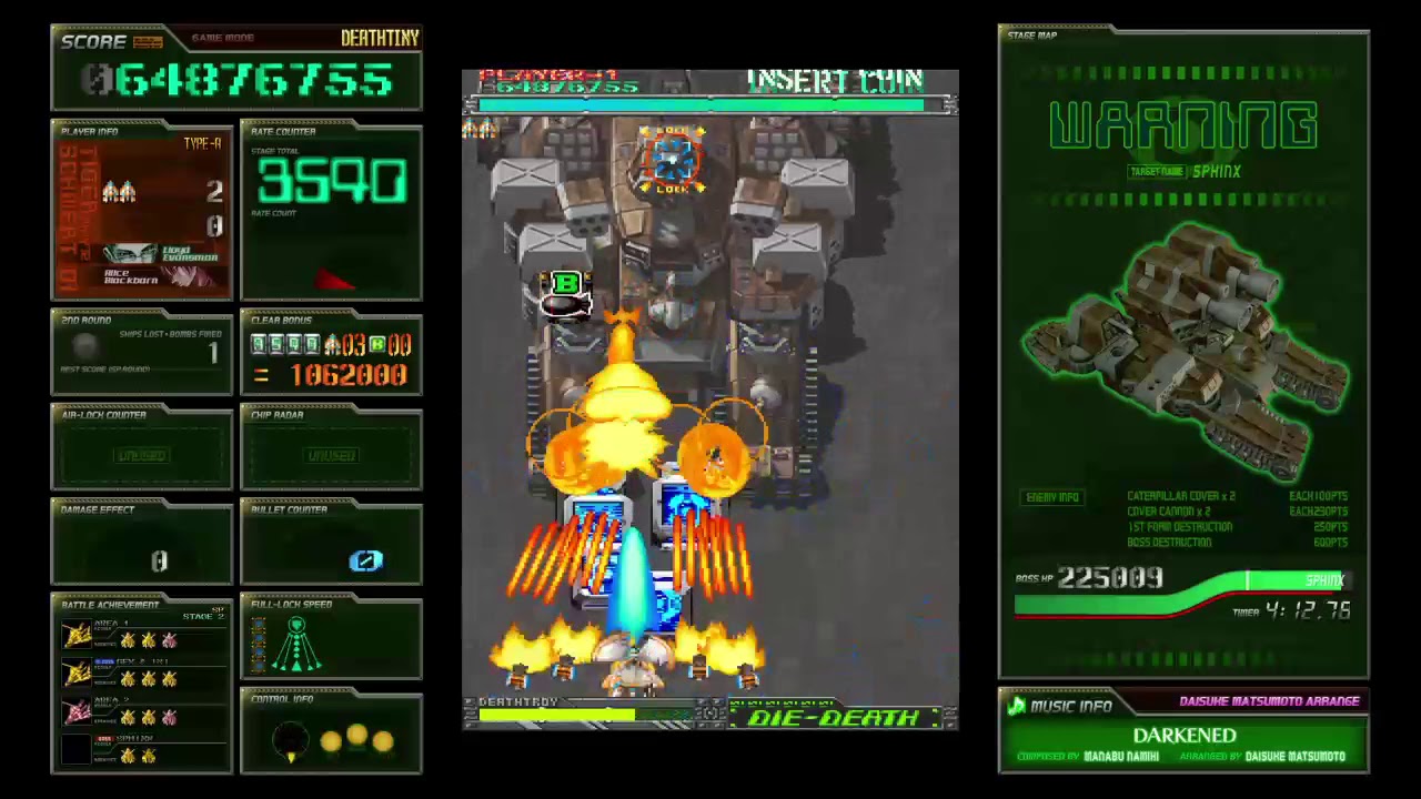 Ketsui Deathtiny mode 443 million ALL clear - YouTube