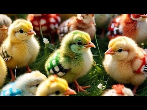 Chicken Colourful (Amazing) 🐤Chicks🐤 real look real sound chicken ...