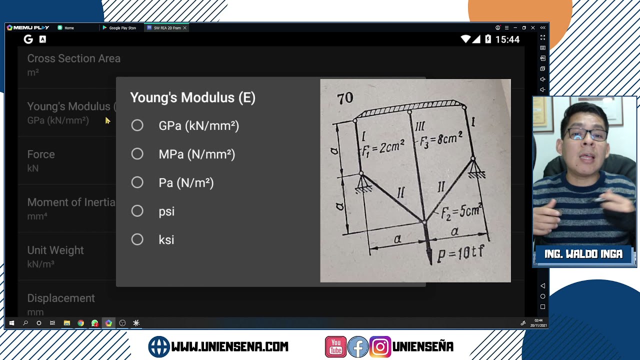 App De Estructuras Sw Fea 2d Frame Resistencia De Materiales Youtube 9248