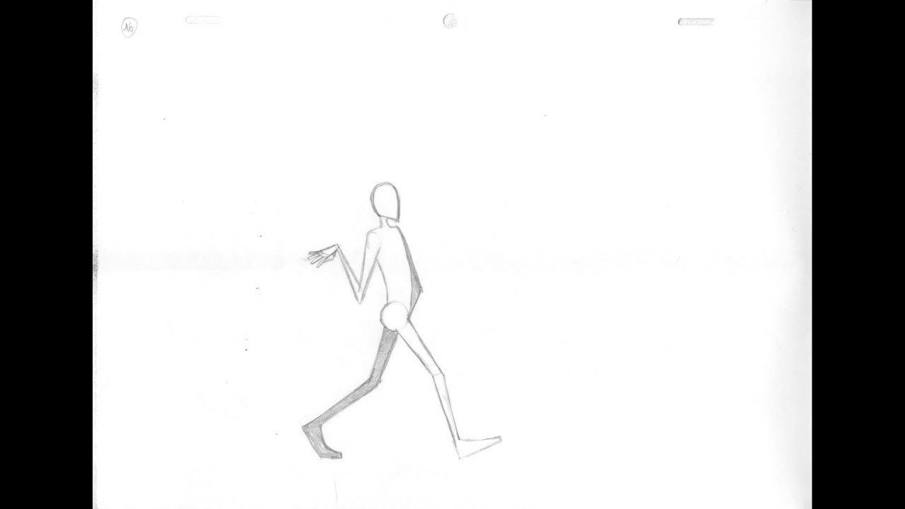 Marche animation traditionnelle - YouTube