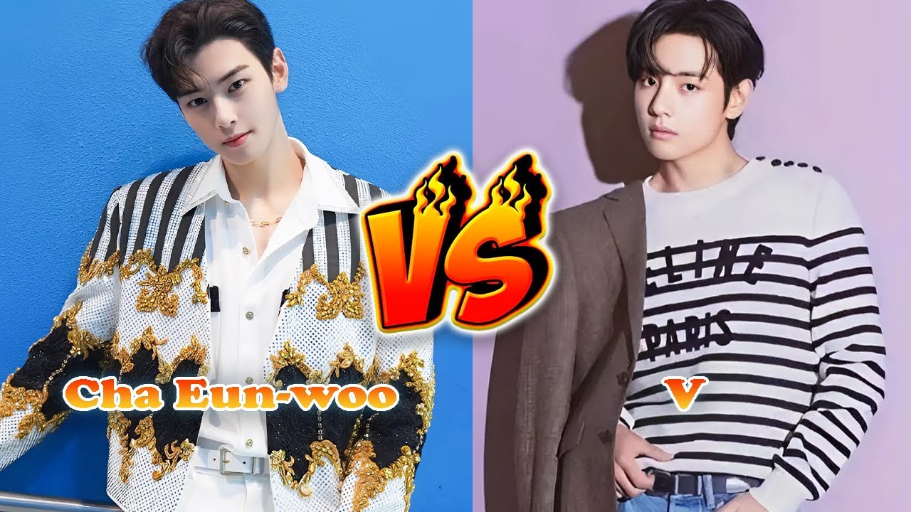 Cha Eun-woo (ASTRO) VS V (BTS) Transformation 2025 🎉 Who Is Better ...