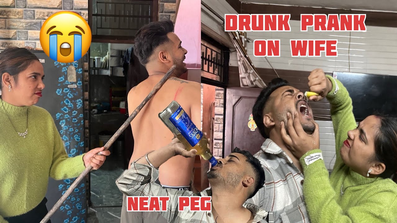 DRUNK PRANK ON WIFE || GONE WRONG 😱 - YouTube