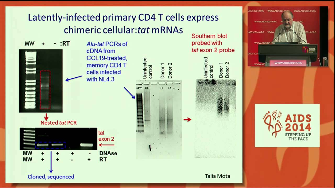 Alternative RNA splicing in latently infected T cells generates ...