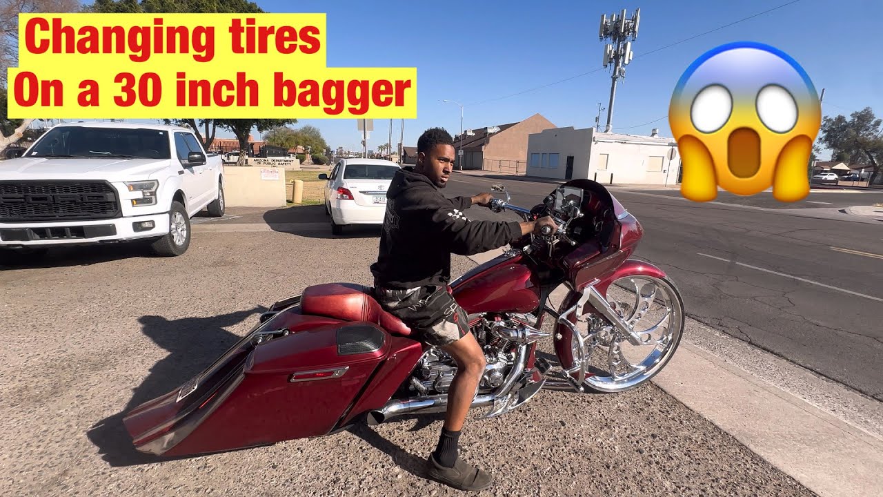 Replacing tires on a 30 inch bagger #bubbacertified #hd #viralvideo ...