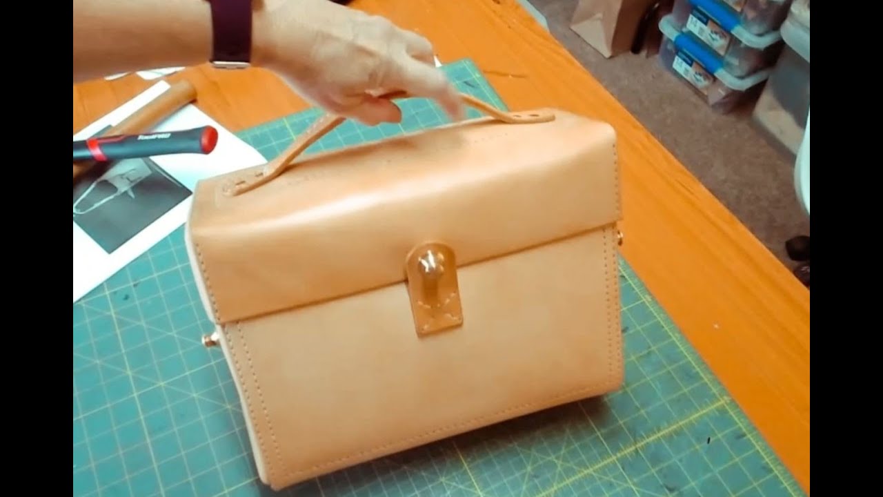 Handmade Leather Tool Bag Crafting a Durable Leather Bag by Hand - YouTube