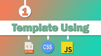 Design Template Using ( HTML - CSS - JS ) - YouTube