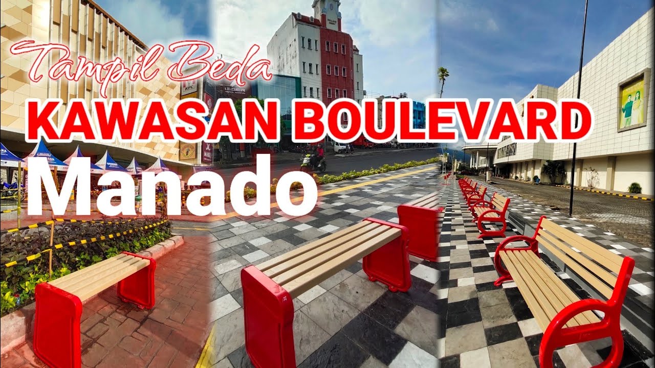 KAWASAN BOULEVARD MANADO TAMPIL BEDA | Tempat Nongkrong Asik - YouTube