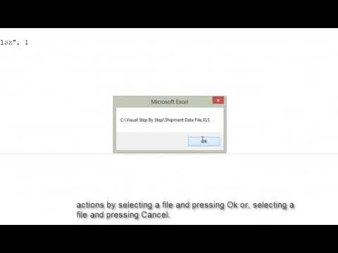 How to Get Filename in VBA - YouTube