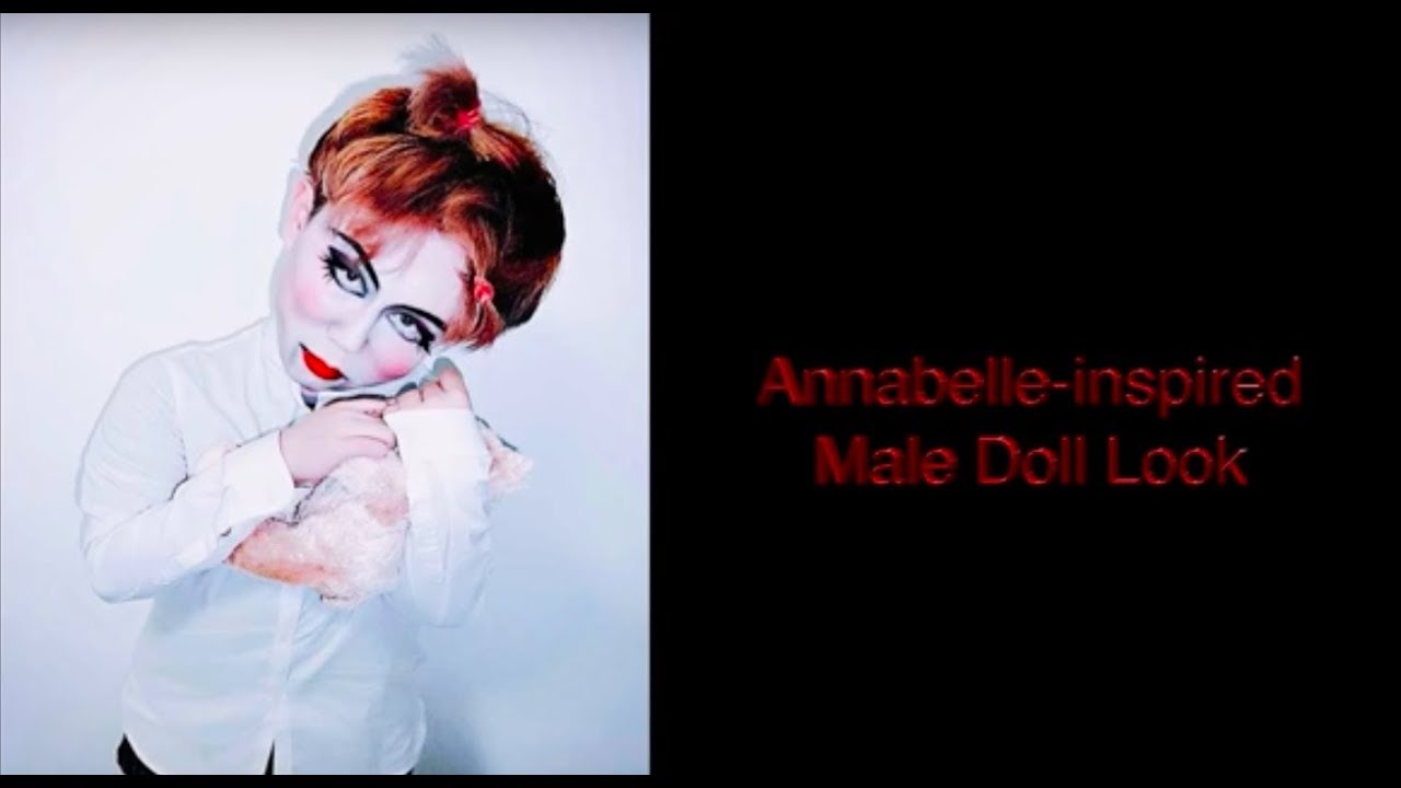 Have you seen an Annabelle boy doll? | Halloween makeup tutorial - YouTube