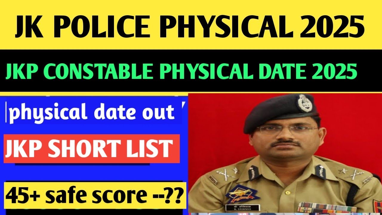 Jkp constable physical date 2025/j&k police physical date out 🔥/jkp ...