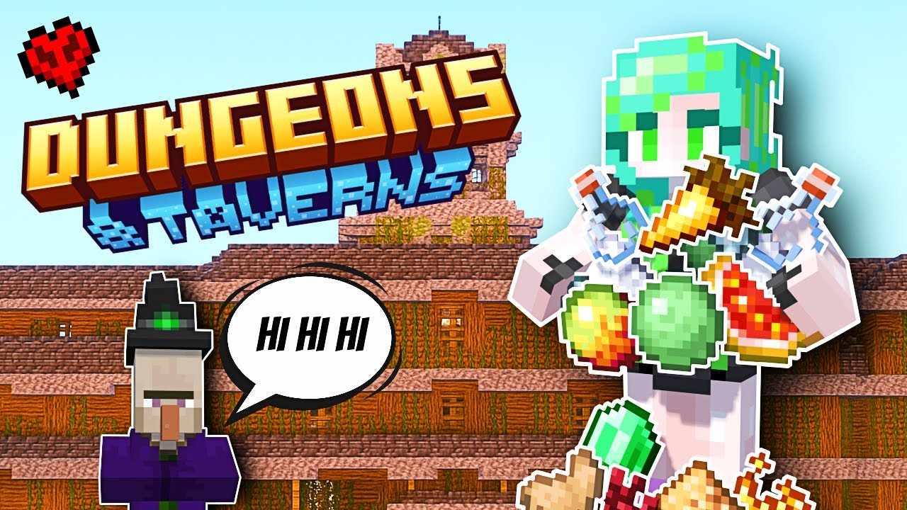 WITCHES GET STITCHES! Raiding the Witch Villa | Minecraft Dungeons and ...