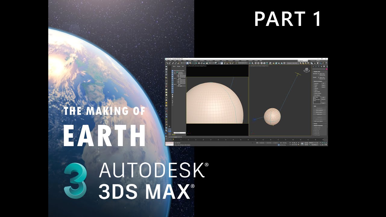 The Making of Earth in 3ds max Part 1 - YouTube