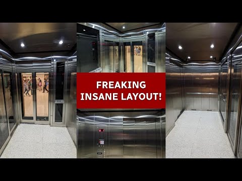TOTALLY INSANE LAYOUT! Schindler roped hydraulic elevator at One ...