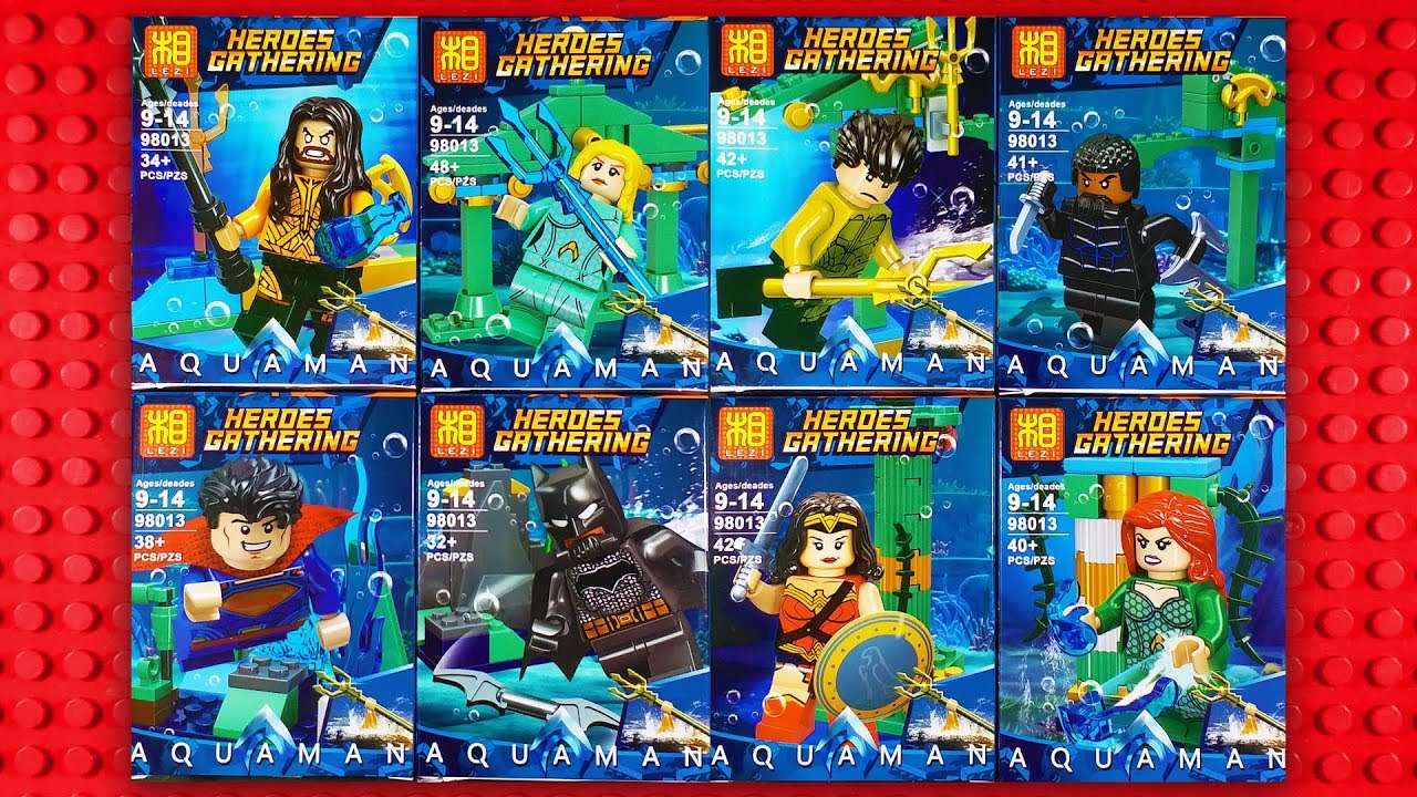 LEGO DC Super Heroes Aquaman Justice League (knock-off) LEZI 98013 ...