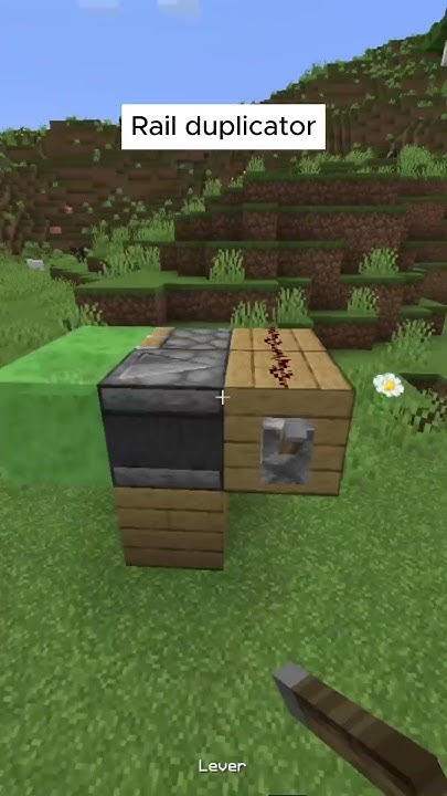 Minecraft rail duplicator tutorial #shorts #youtubeshorts - YouTube