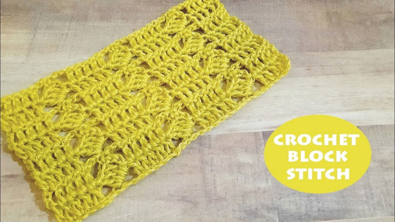 How to crochet a block panels stitch? | Crochet easy baby blanket for ...