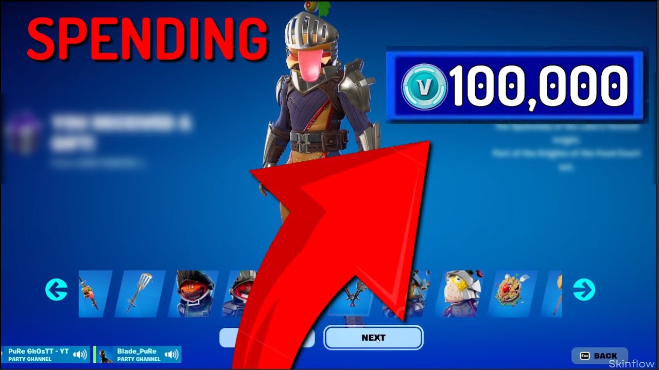 SPENDING 100,000 VBUCKS PT 6! IN FORTNITE!! #Fortnite #Vbucks - YouTube