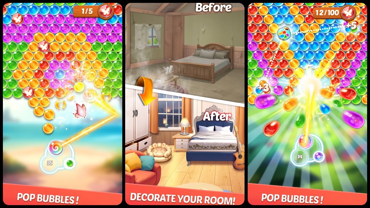 Bubble Pop Design Gameplay Android Mobile - YouTube