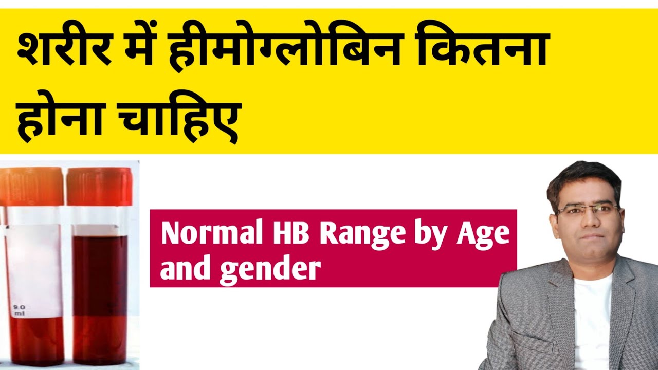 Normal Hemoglobin Level in Human Body (Male female and child ...