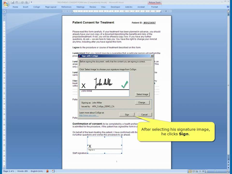 How to Use Digital Signatures in the Healthcare Industry Demo - YouTube