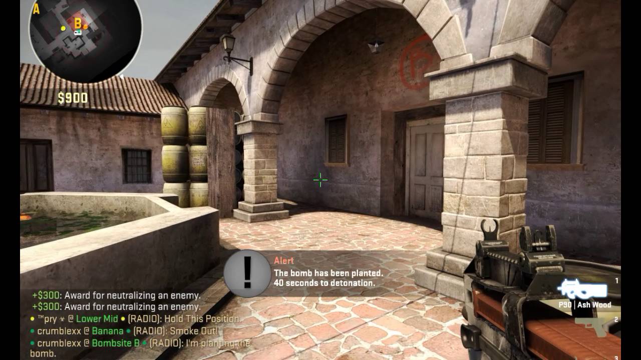 de_inferno Buy P90 Rush B - YouTube