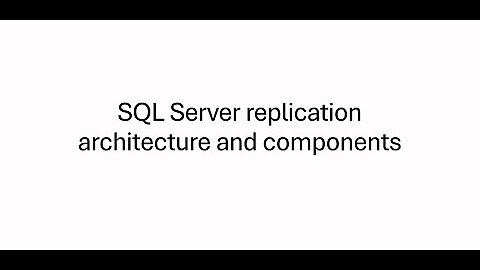 SQL Server replication - YouTube